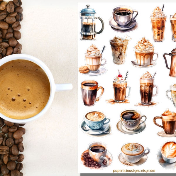 Coffee Stickers - Etsy