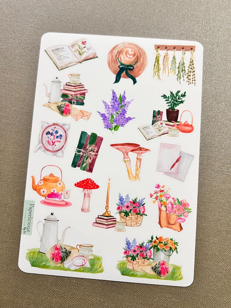 Cottagecore Stickers, Country Cottage Stickers, Aesthetic, Summer ...
