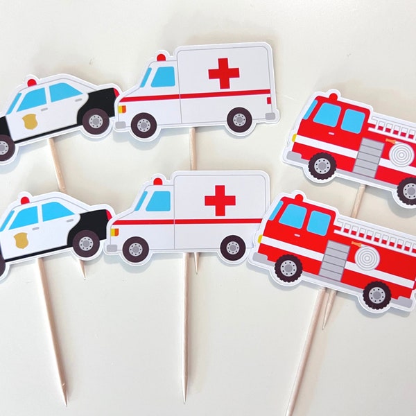 Printable Police Car Cake Topper - Etsy