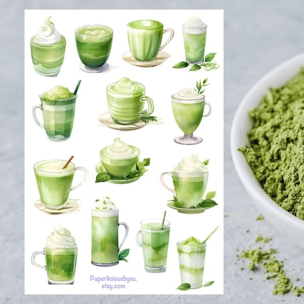 Latte Sticker - Etsy