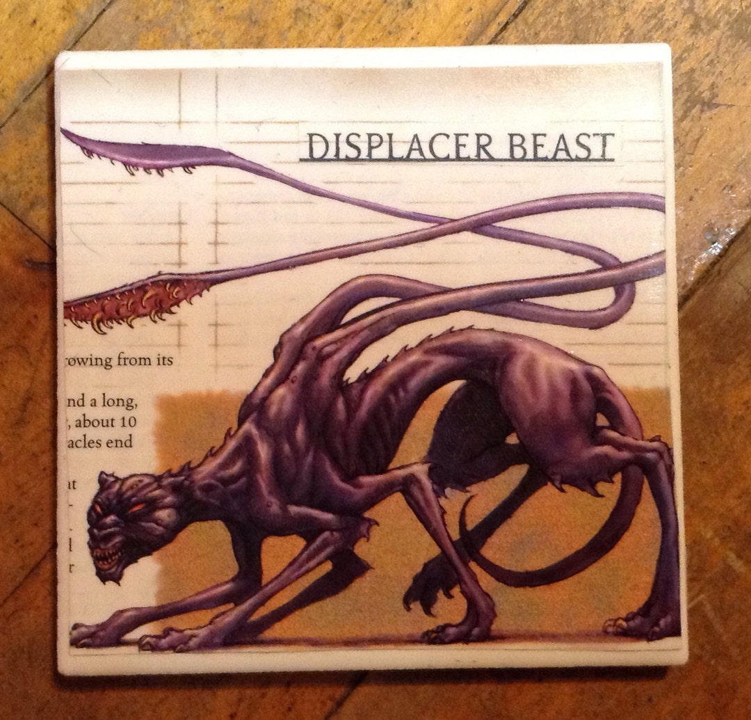 Up-cycled Displacer Beast Coaster From Dungeons and Dragons Monster ...