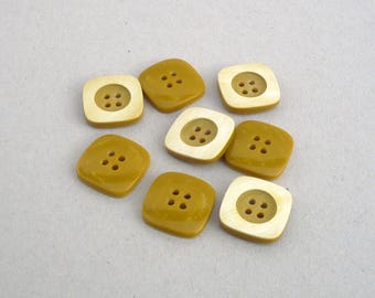 Mustard buttons | Etsy