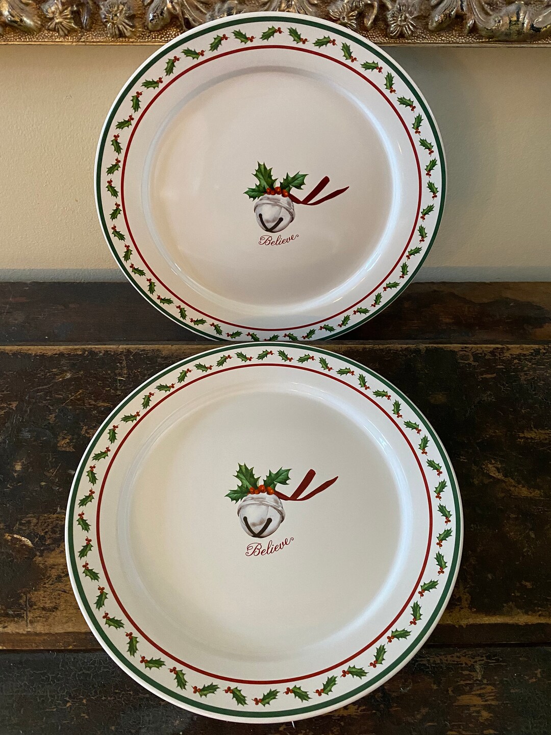 2 Polar Express Believe Dinner Plates - Etsy