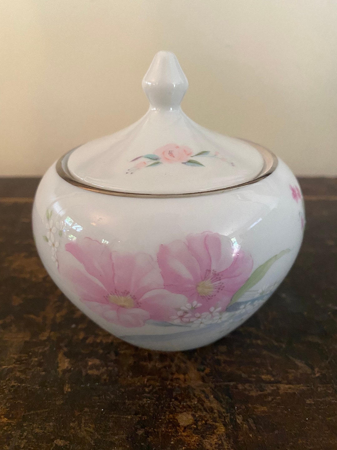 Mikasa Pretty Bouquet Sugar Bowl With Lid - Etsy