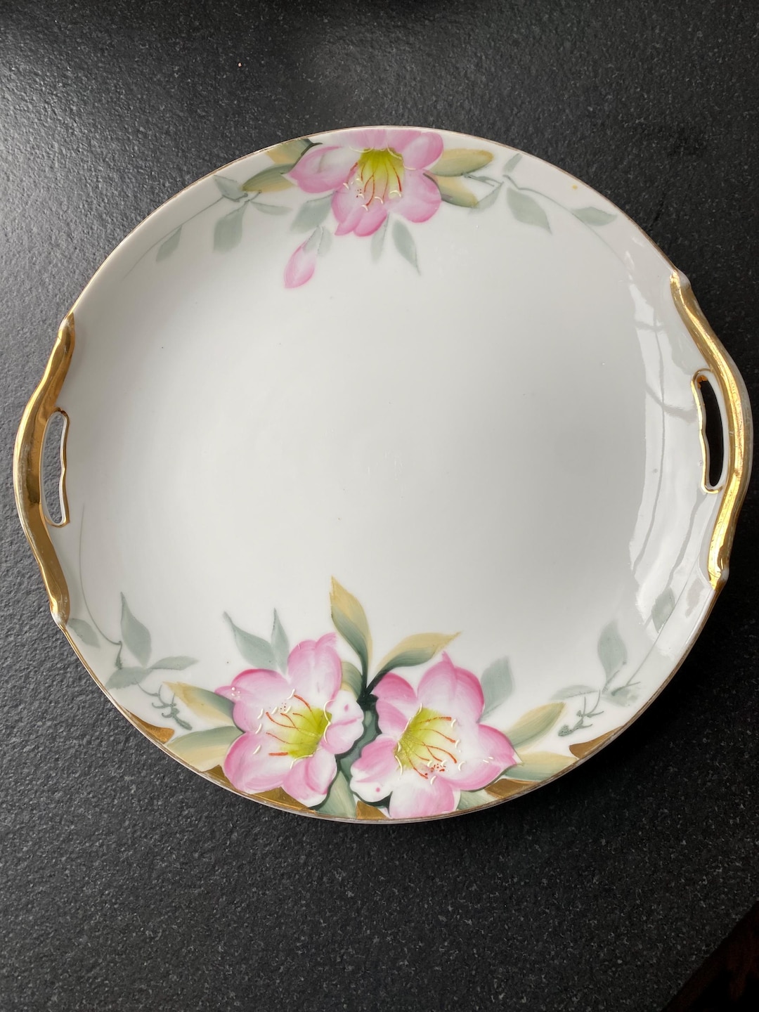 Noritake Azalea Handled Cake Plate - Etsy