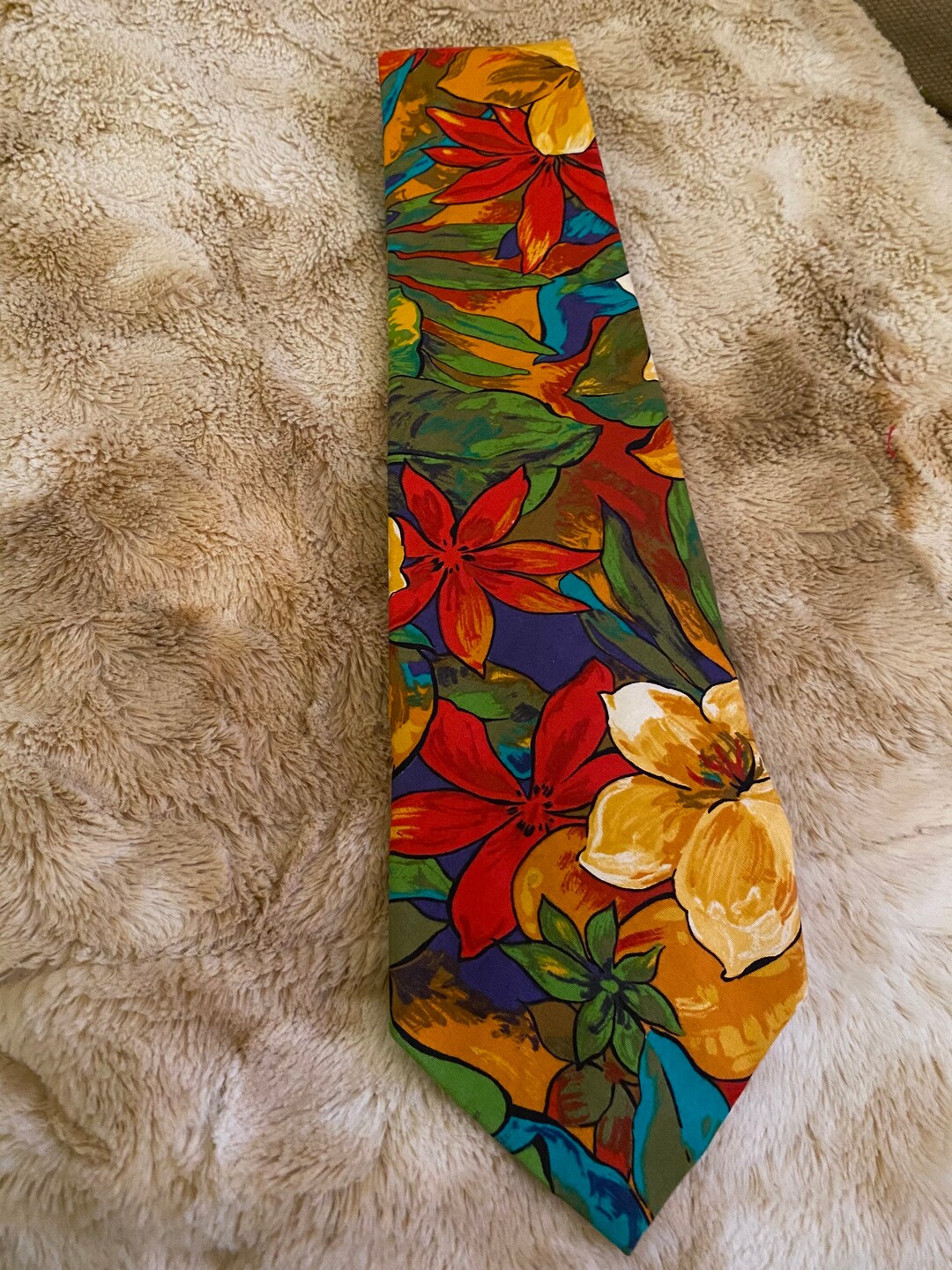 Steve Scheiner Gorgeous Floral Tie - Etsy