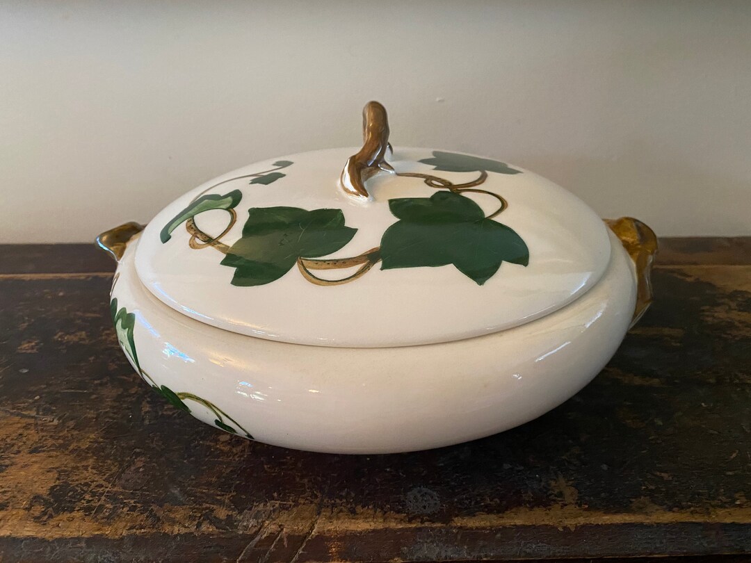 Metlox Poppytrail Ivy Covered Vegetable Bowl - Etsy