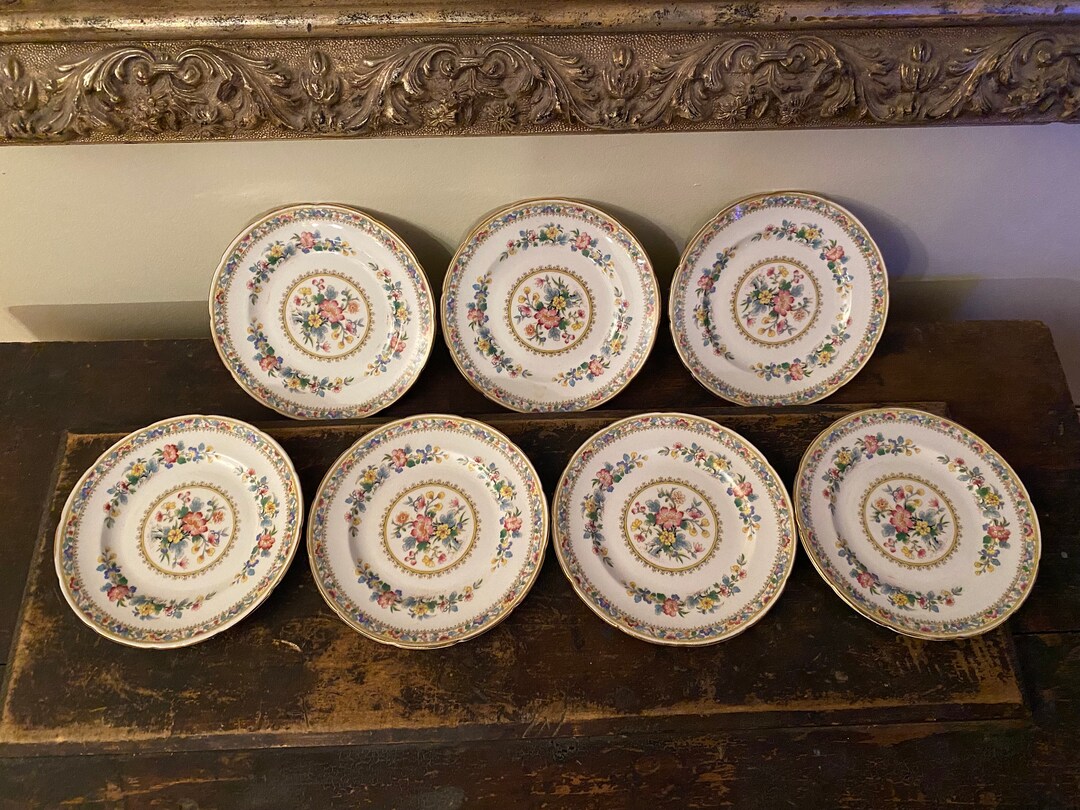 7 Foley Ming Rose 7 Dessert Plates - Etsy