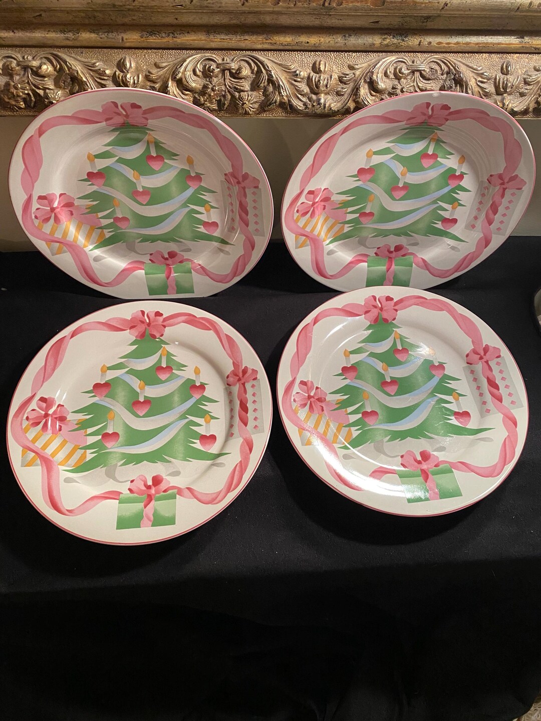 4 Sango Home for Christmas Dinner Plates - Etsy