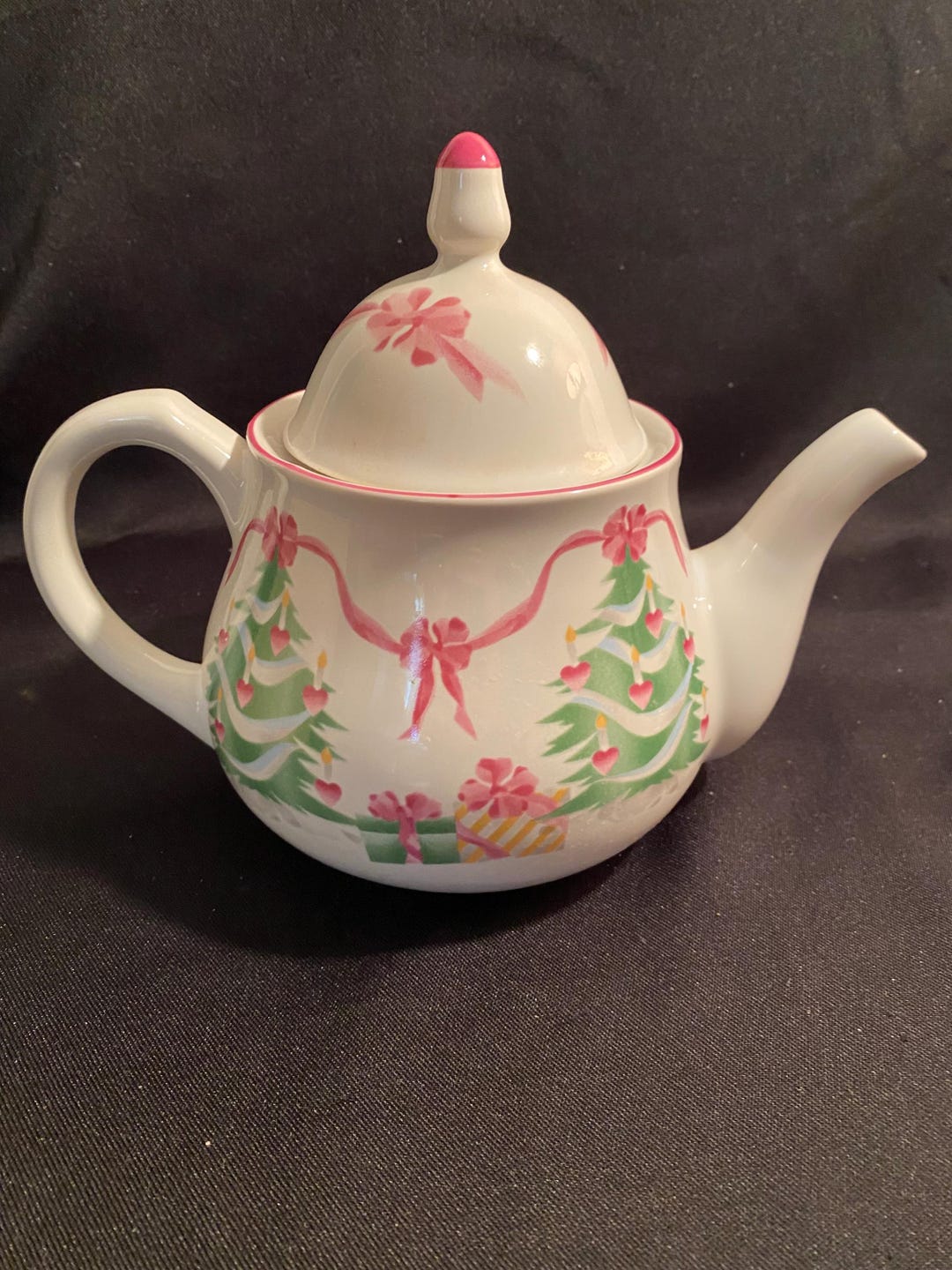 Sango Home Fir Christmas Teapot - Etsy