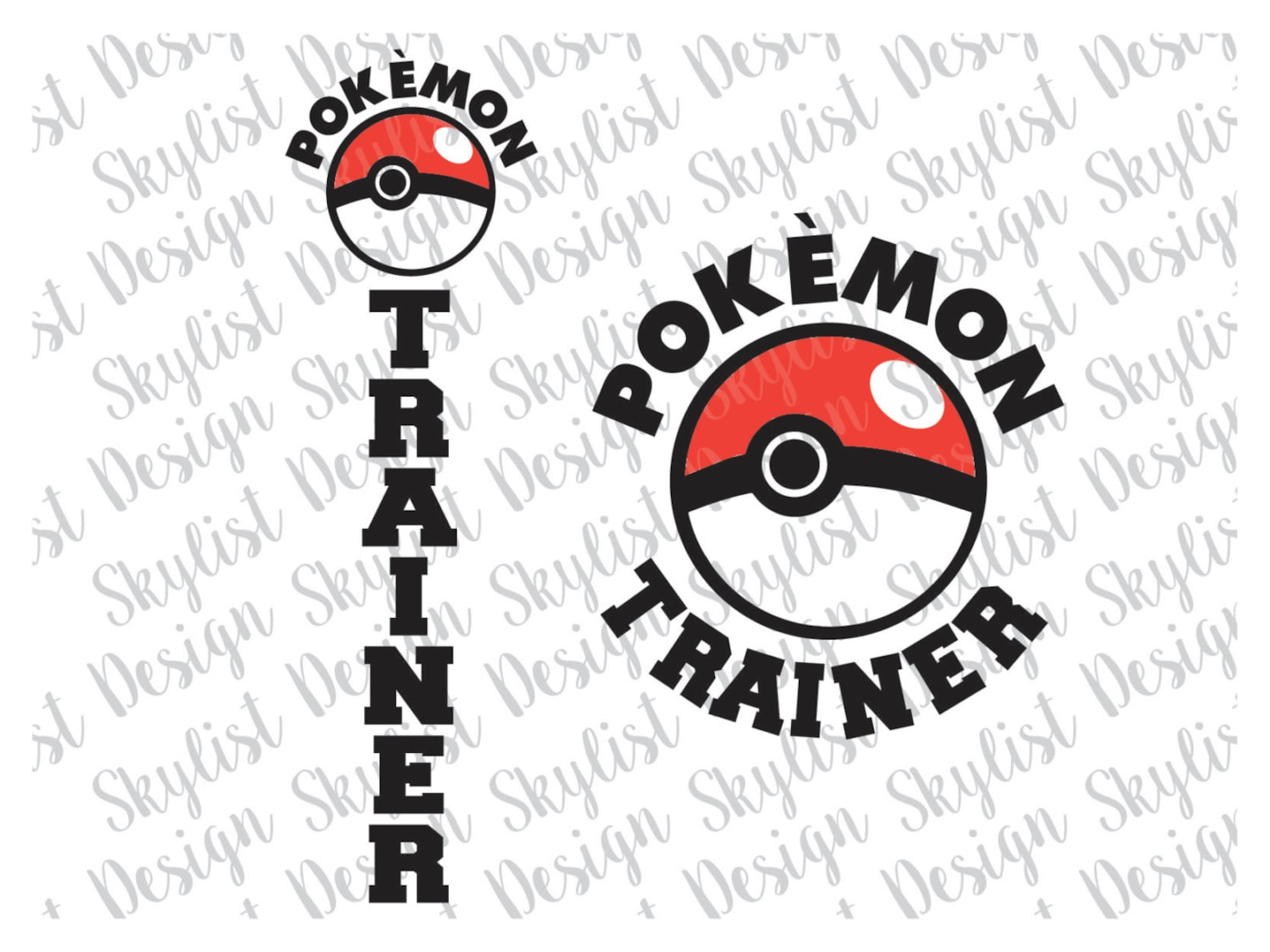 Pokemon Trainer for Silhouette Studio and Cricut Design Space, Cutting ...