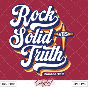 Rock Solid Truth VBS Christian Gift for Silhouette Studio and Cricut ...