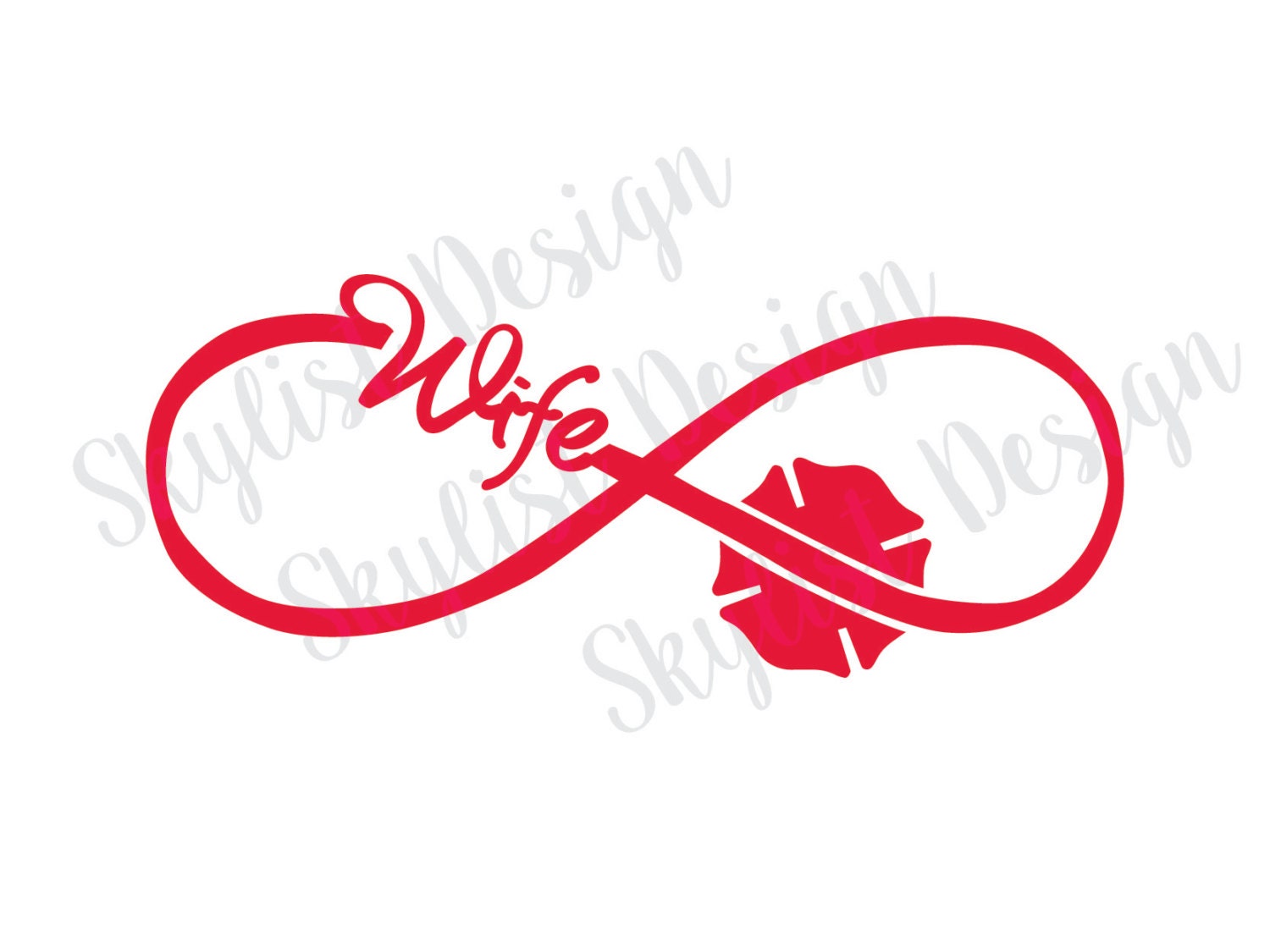 Infinity Wife Firefighter for Silhouette Studio and Cricut Design Space ...