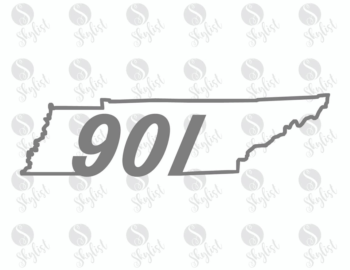 901 Memphis Tennessee for Silhouette Studio and Cricut Design | Etsy