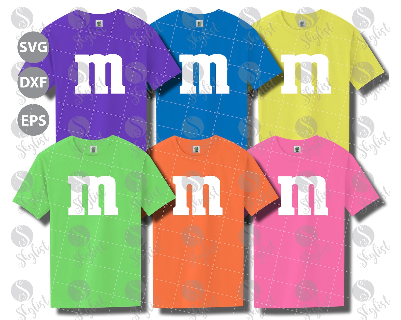 Skittles Mnm Letters Costume for Silhouette Studio and Cricut Design ...