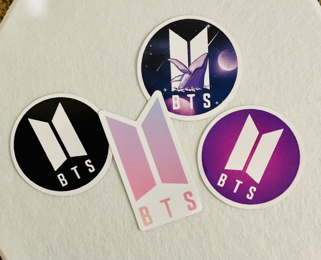 BTS K-pop Stickers Pack Variety Logos Die Cut Vinyl - Etsy