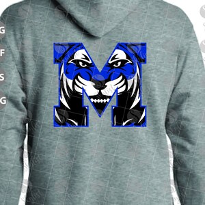 Memphis Tiger M for Silhouette Studio and Cricut Design Space, Cutting ...