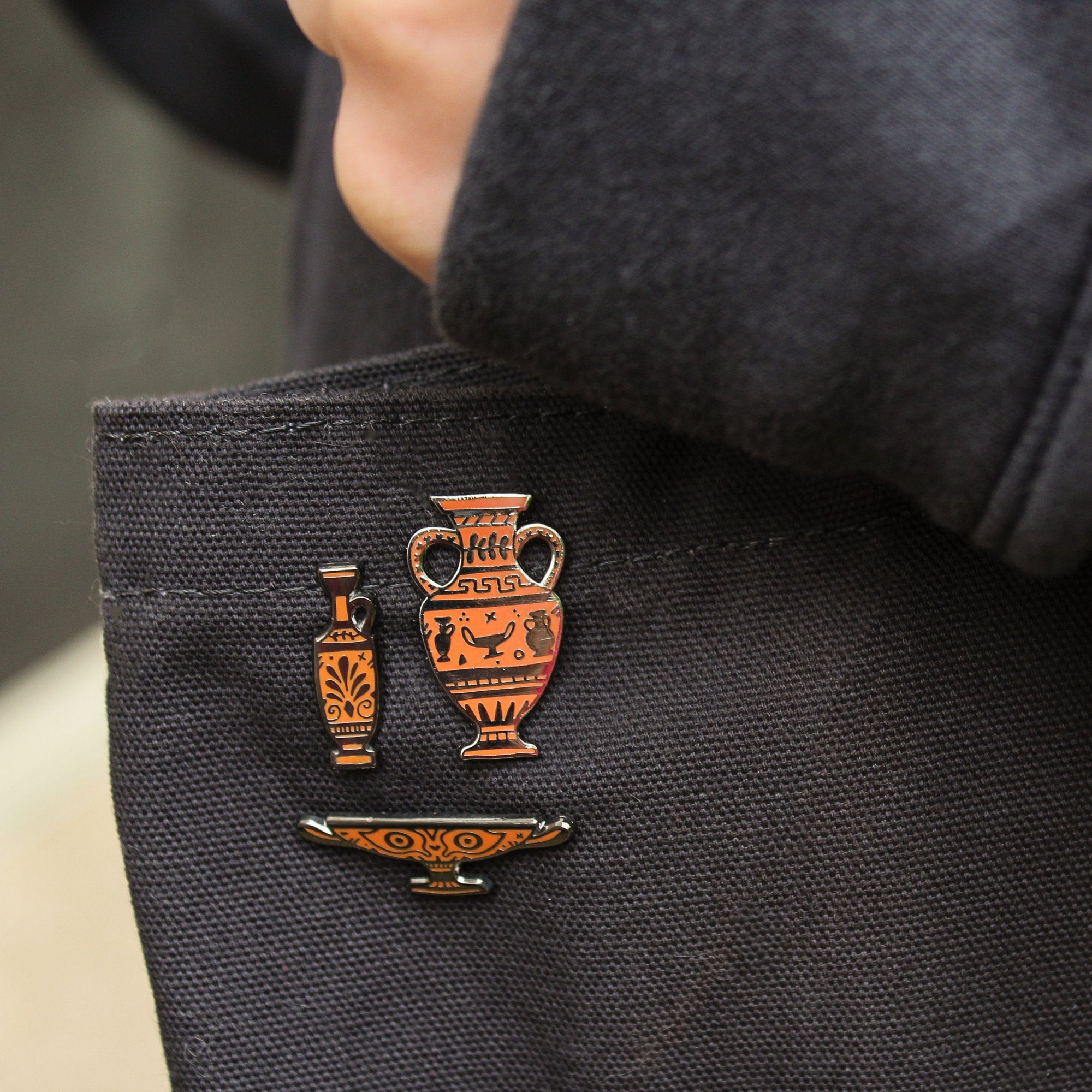 Greek Amphora Enamel Pin Greek Pottery Inspired Hard Enamel - Etsy UK