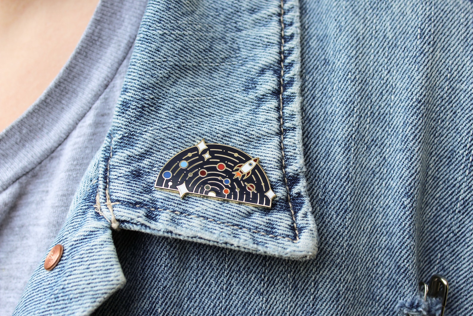 Space Explorer Enamel Pin Solar System Hard Enamel Lapel Pin - Etsy