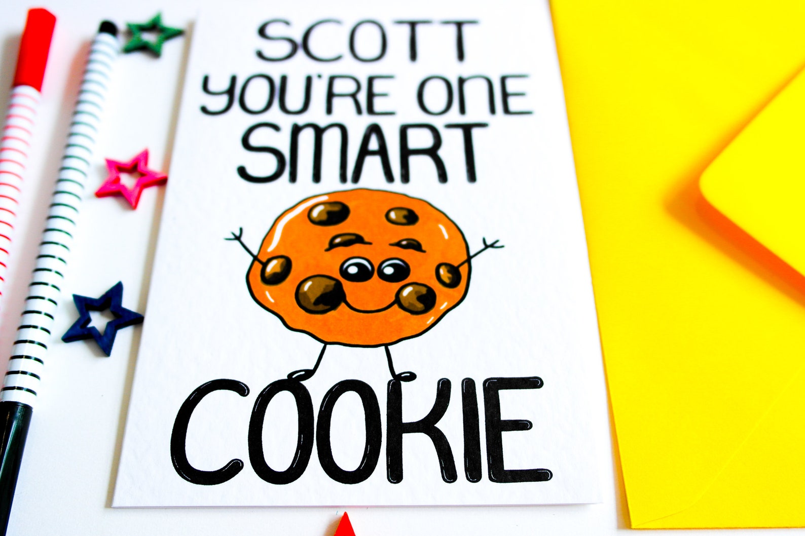 Congratulations Card You're One Smart Cookie Personalised - Etsy