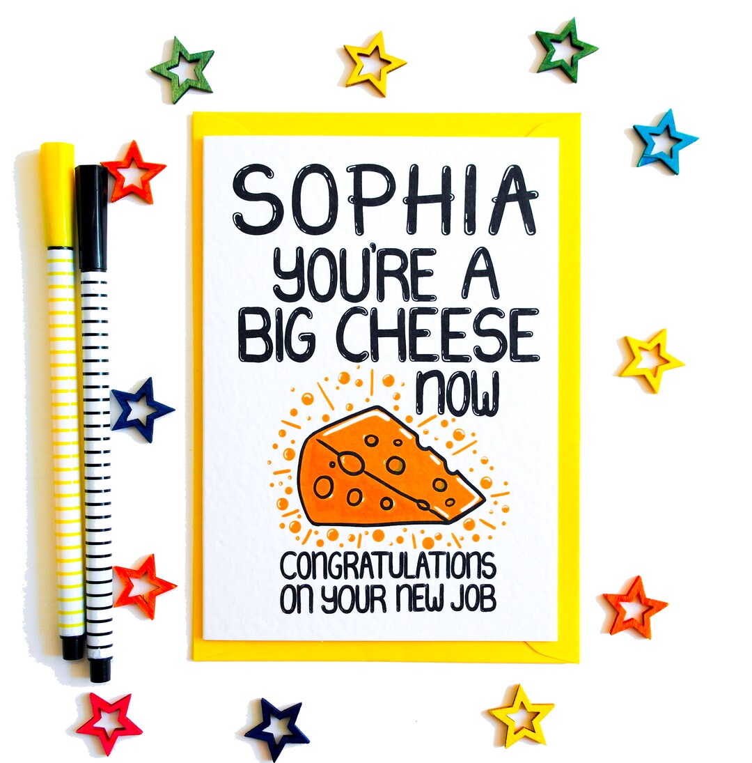 Big Promotion New Job Card PERSONALISED CARD Congratulations on Your ...