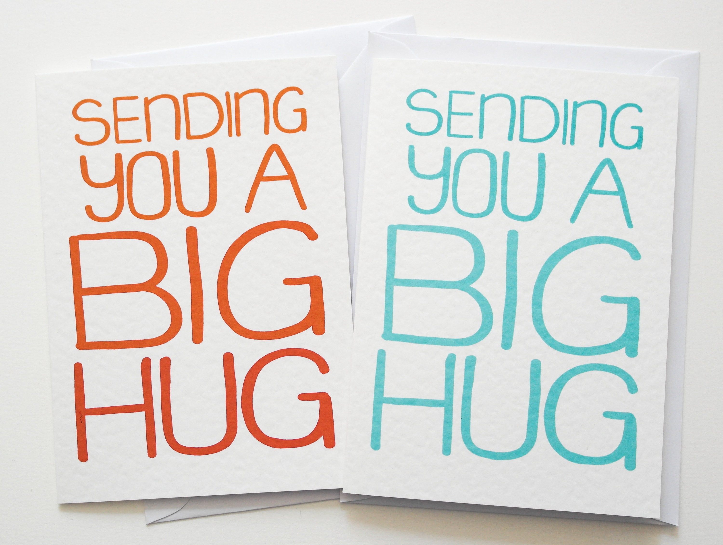 Blank Cards Sending You Huge Hugs Typewrite Card Greeting Cards Paper ...