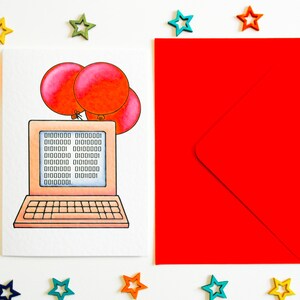 Happy Birthday Binary Birthday Card, Hidden Message Card, Card for ...