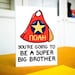 New Big Brother Card, Personalised Super Hero Card for A New Big ...