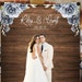 Wedding Backdrop, Navy Blue Floral Reception Backdrop, Wedding Photo ...