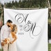 Wedding Backdrop for Photo, Rustic Botanical Wedding Banner, Custom ...