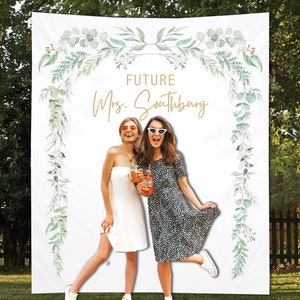 Future Mrs. Backdrop Greenery Bridal Shower Photo Backdrop - Etsy