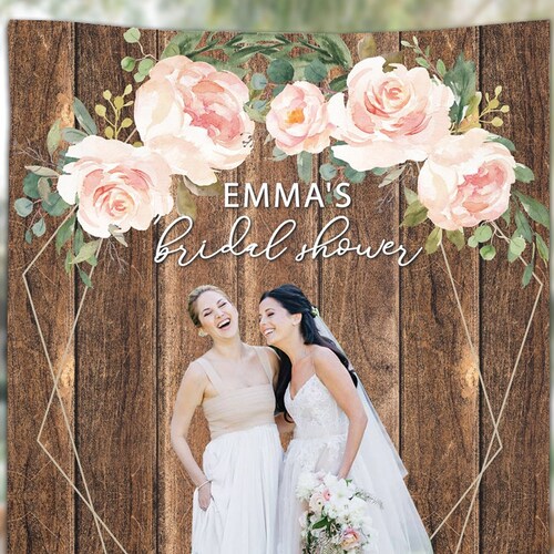 Rustic Bridal Shower Decorations Photo Booth Backdrop Rustic - Etsy