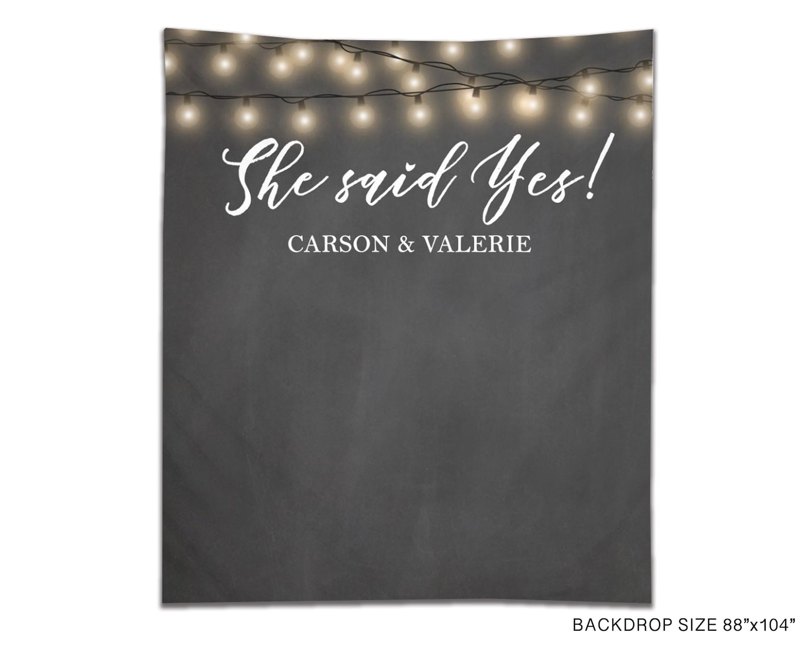 Wedding Proposal Backdrop She Said Yes Banner Engagement - Etsy