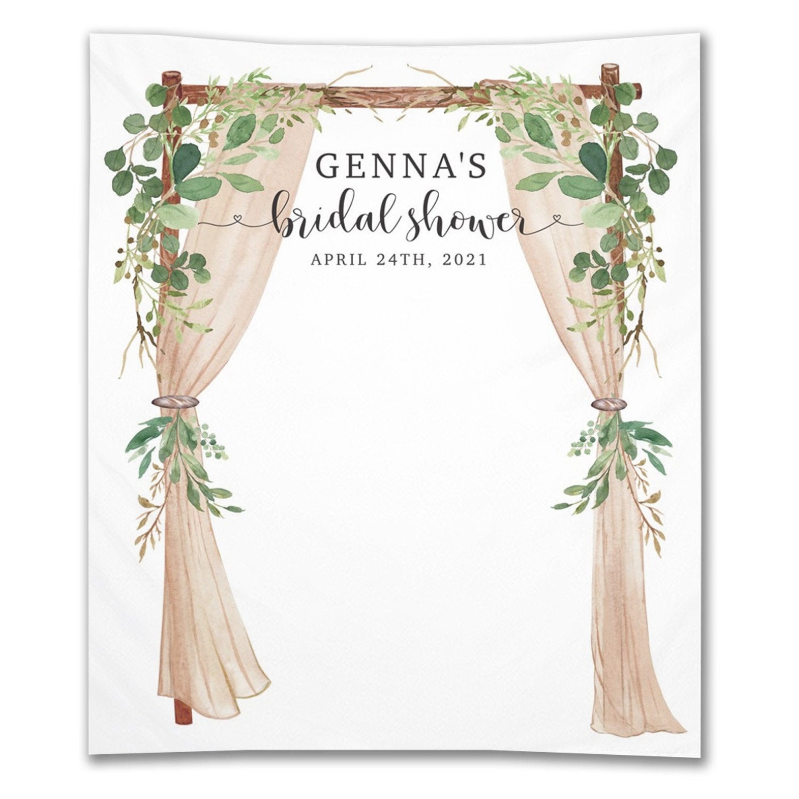 Bridal Shower Backdrop Indoor Wedding Arch Alternative | Etsy