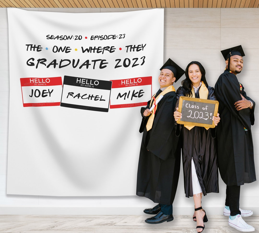 Graduation Party Backdrop, Senior Graduation Photo Booth Banner ...