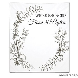 Engagement Party Decoration, Engagement Party Wall Sign, We're Engaged ...