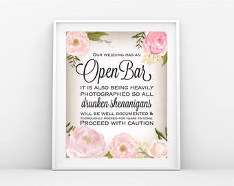 Cute bar sign | Etsy