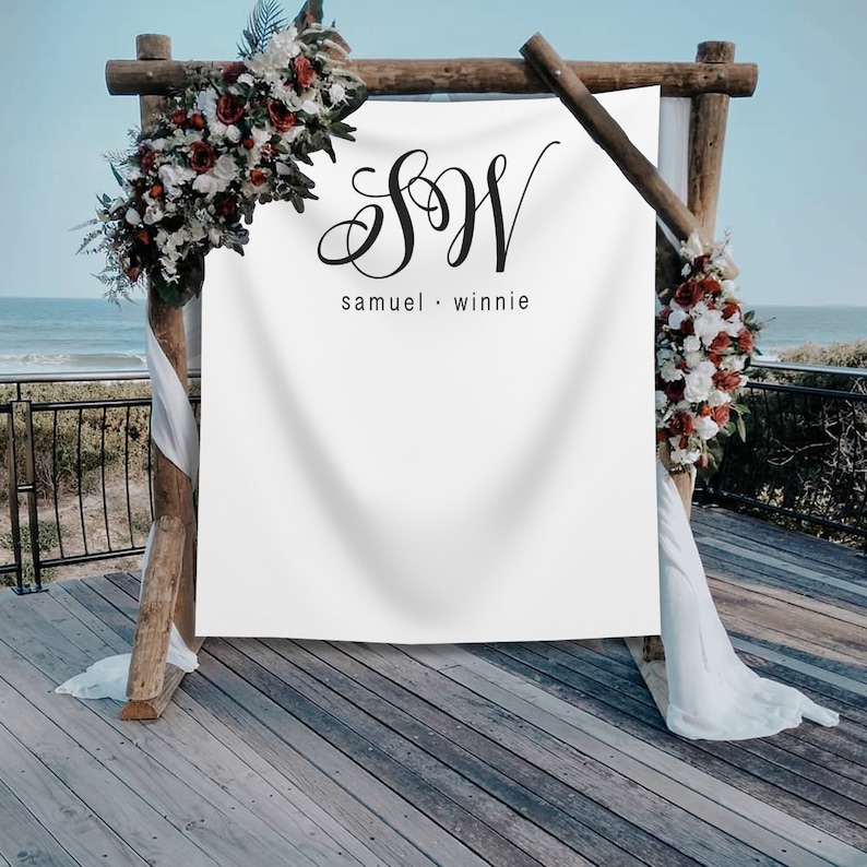 Wedding Backdrop for Photo Rustic Botanical Wedding Banner - Etsy