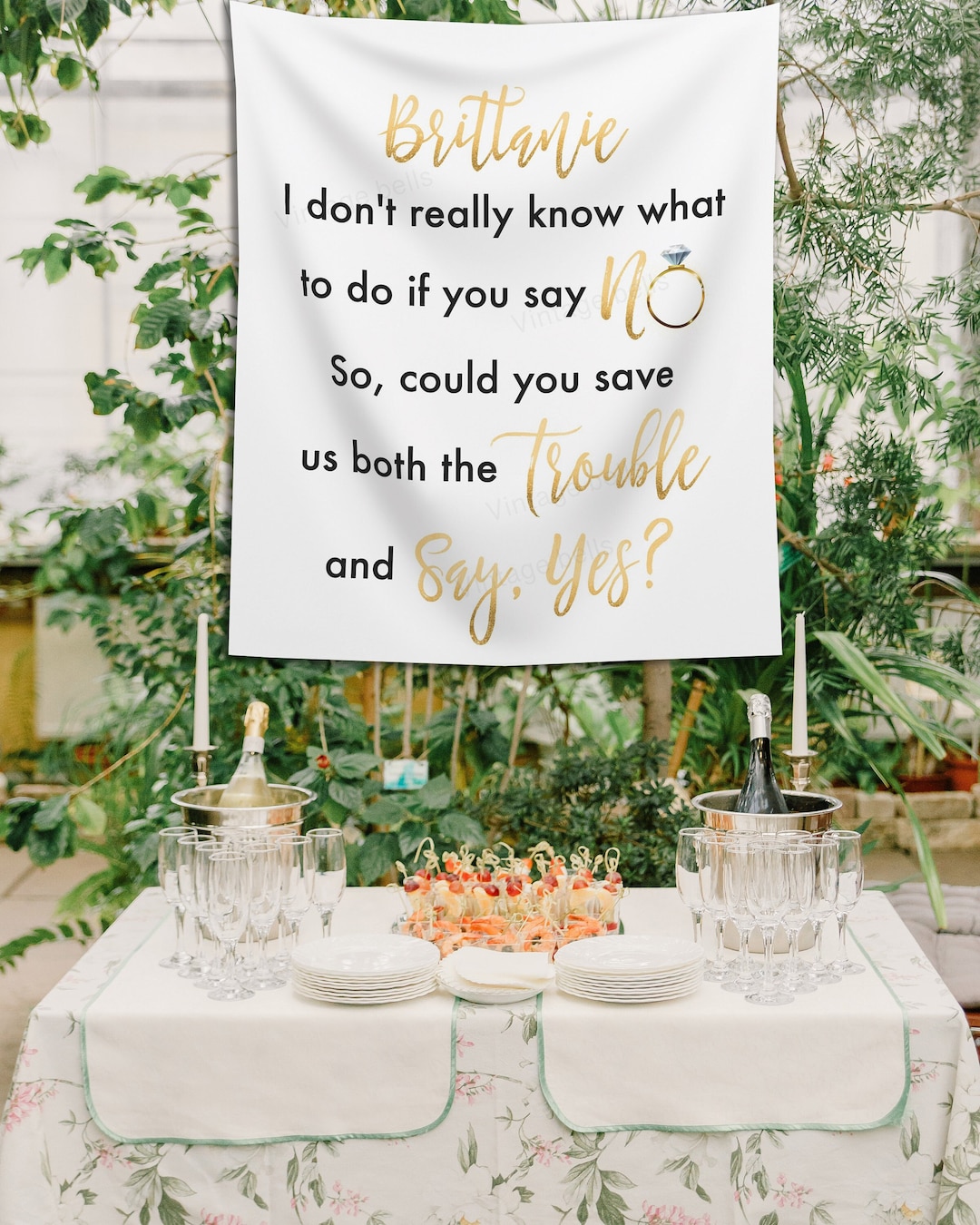Funny Marriage Proposal Banner, Personalized Wedding Proposal Backdrop ...