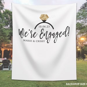 Engagement Party Decoration Ideas, Custom Engagement Party Wall Sign ...