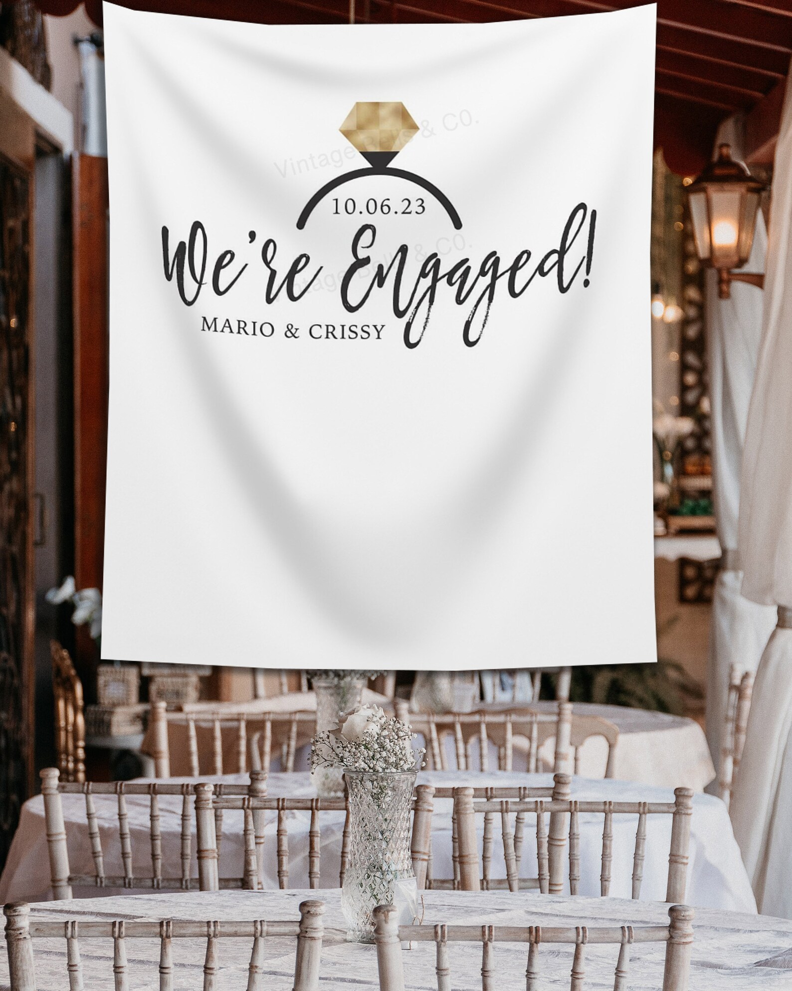 Engagement Party Decoration Ideas Custom Engagement Party - Etsy