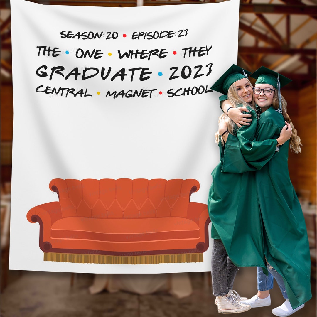 Graduation Party Backdrop, Graduation Photo Booth Background, Custom ...