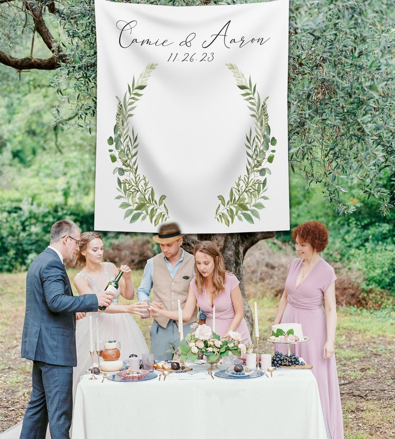 Greenery Wedding Backdrop Rustic Wedding Decor Botanical - Etsy