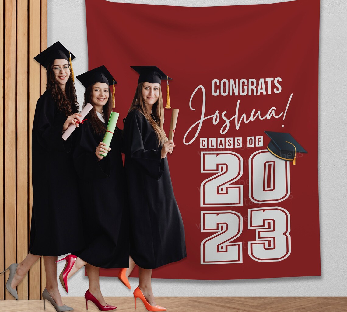 Photo Graduation Backdrop Custom Graduation Party Backdrop - Etsy