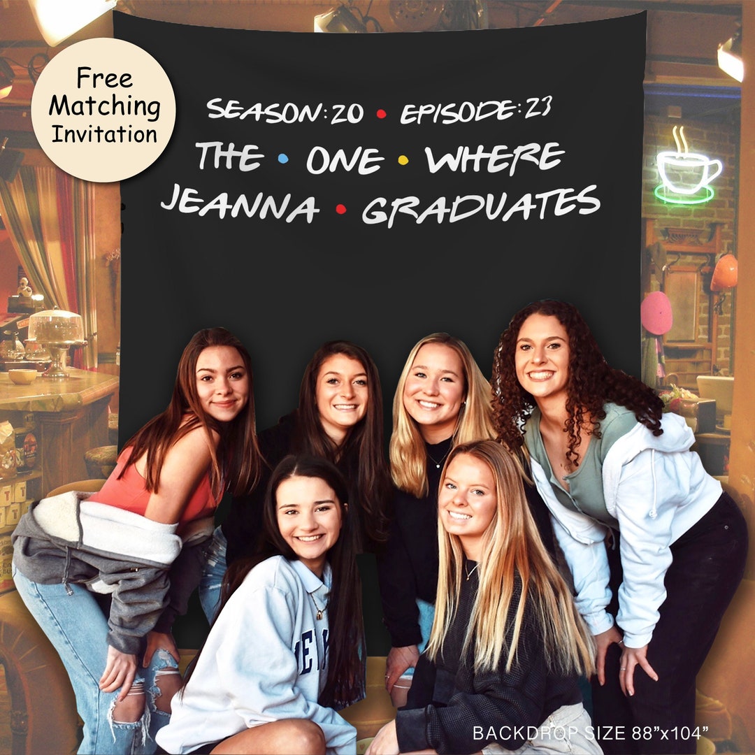 Graduation Party Backdrop, Graduation Photo Booth Background, Senior ...