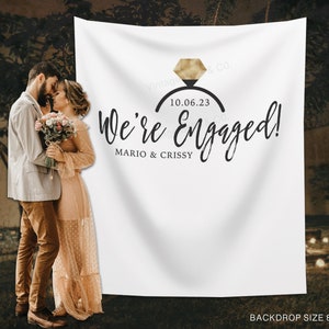 Engagement Party Decoration Ideas, Custom Engagement Party Wall Sign ...