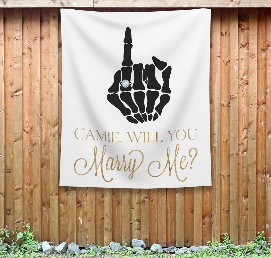 Wedding Proposal Backdrop, Will You Marry Me Sign, Marry Me Banner ...