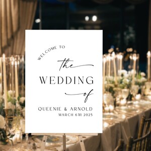 PRINTED Wedding Welcome Sign, Wedding Reception Sign, Wedding Ceremony ...