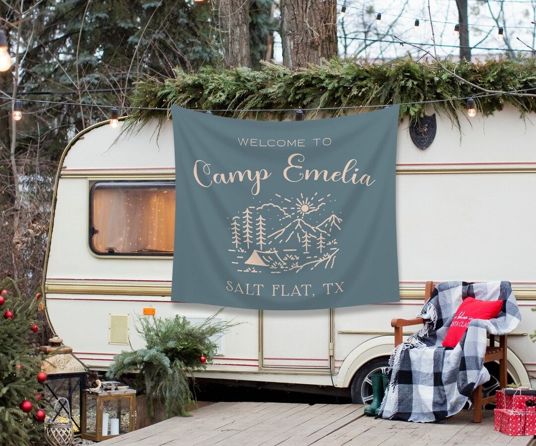 Custom Bachelorette Glamping Banner | Bach Camp Sign | Bride to Be ...
