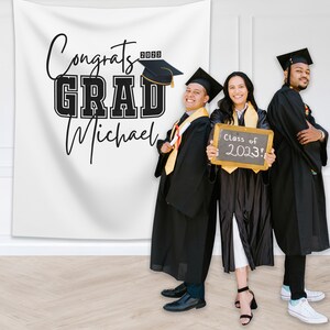 Photo Graduation Backdrop Decor, Custom Graduation Party Backdrop ...